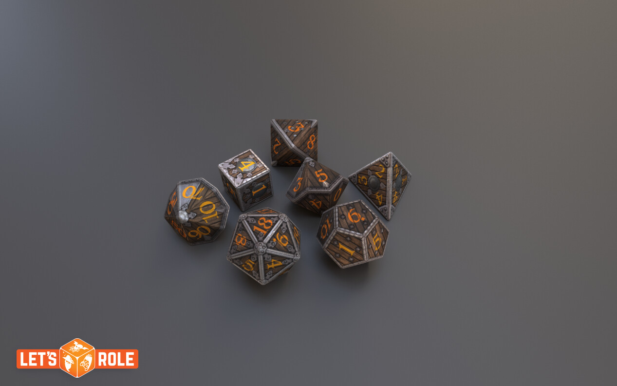 Reinforced Shield dice set · Dice · Let's Role
