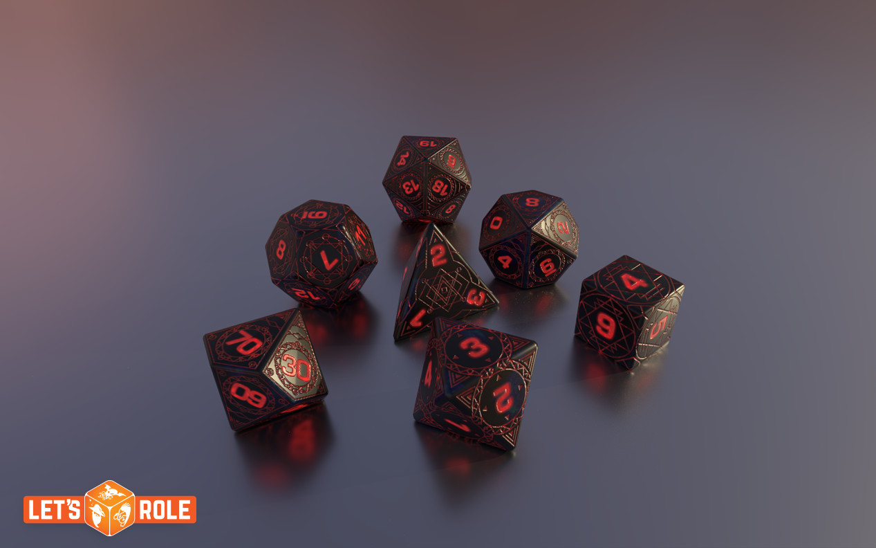 The Fallen Dice Set · Dice · Let's Role