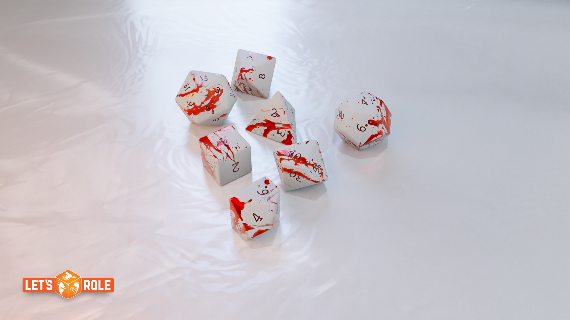 Bloody killer dice set · Dice · Let's Role
