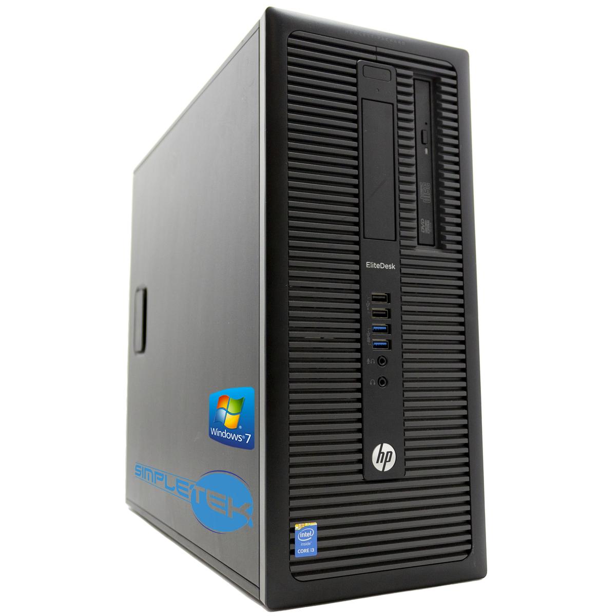 HP 800 G1 i3 4130 3.40GHZ 16GB 480GB 2TB HDD WIN 7 PC FISSO TOWER RS232 ...
